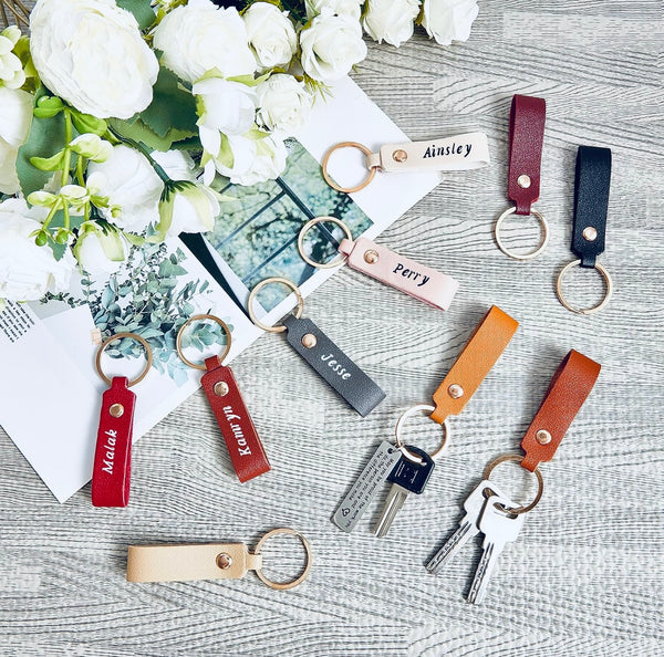Personalized Leather Key Chain - KY Custom Engraving