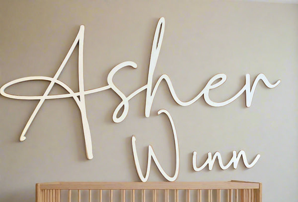 Baby Name Sign - Nursery Decor by KY Custom Engraving