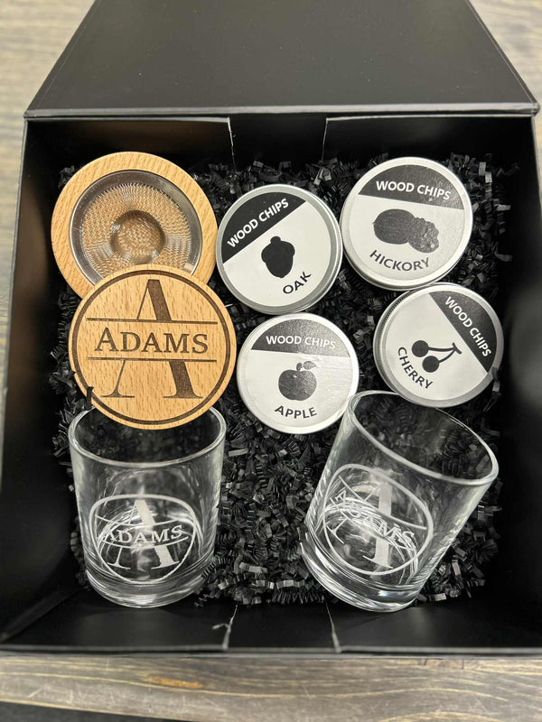 Bourbon Set Gift Box - Custom Engraved by KY Custom Engraving