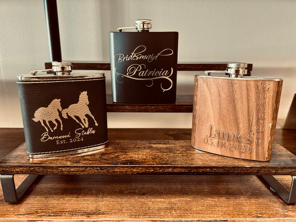 Custom Engraved Flask - Gifts by KY Custom Engraving
